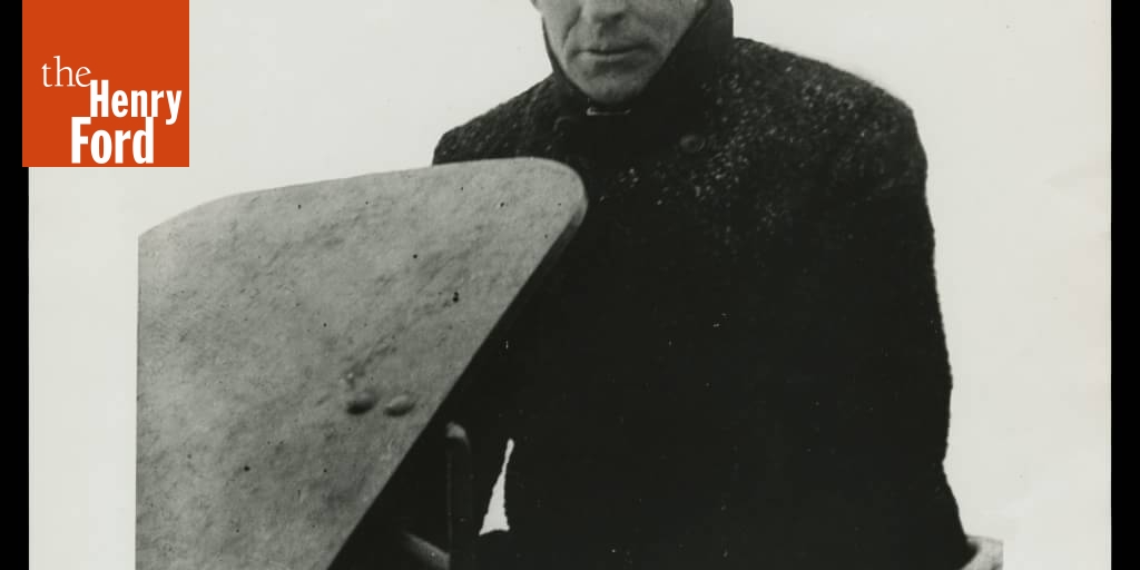 Henry Ford at the Wheel of the Arrow Racer, Lake St. Clair, Michigan ...