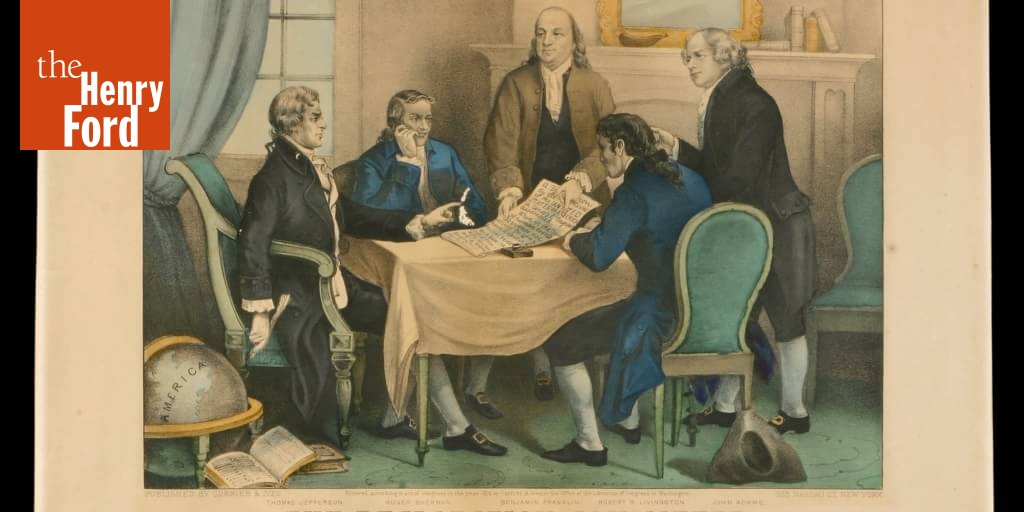 Engraving, "The Declaration Committee," 1876 - The Henry Ford
