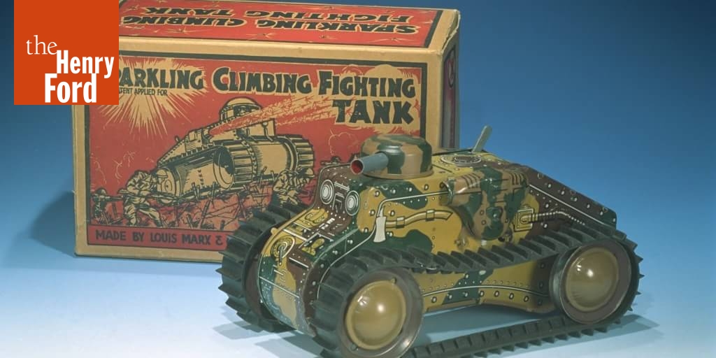 Mechanical Toy, "Sparkling Climbing Fighting Tank," 1945-1950 - The ...