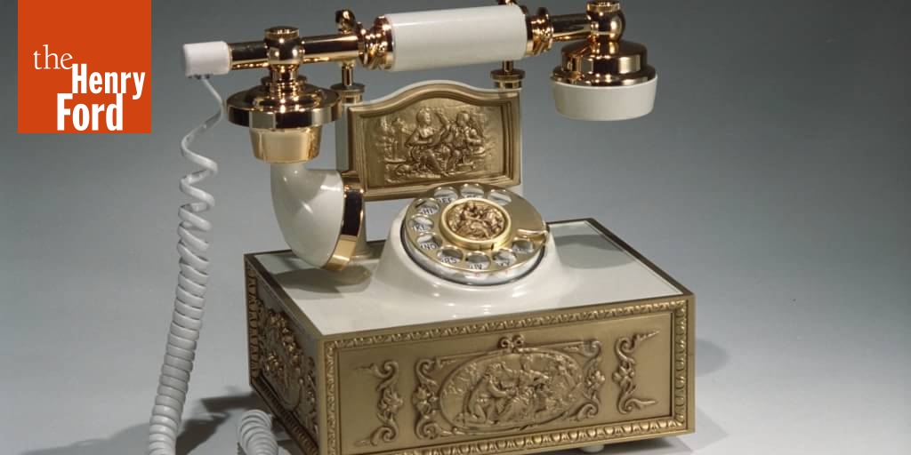 "Antique Gold" Design Line Telephone, 1980 - The Henry Ford