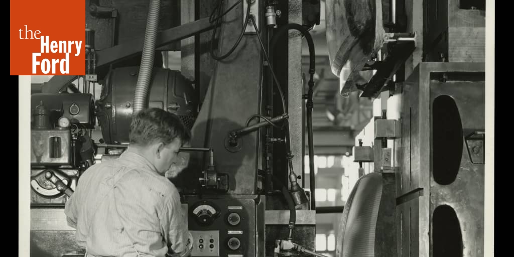 Diemaker Operating a Goddard & Goddard Milling Cutter at the Ford Rouge ...