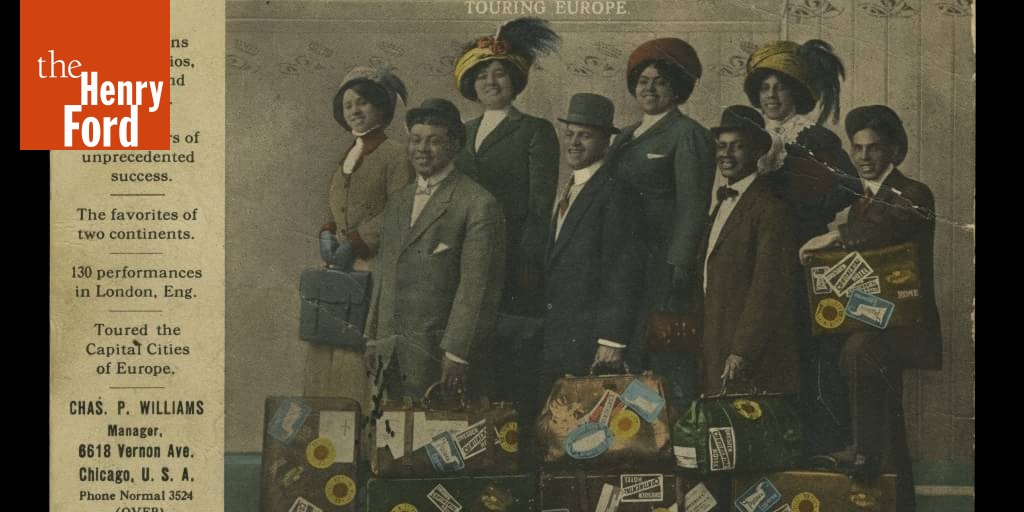 Postcard, "Williams Jubilee Singers Touring Europe," 1905 - The Henry Ford