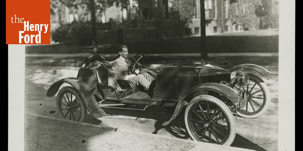Edsel Ford in Custom Built Ford Sports Car, circa 1911 - The Henry Ford