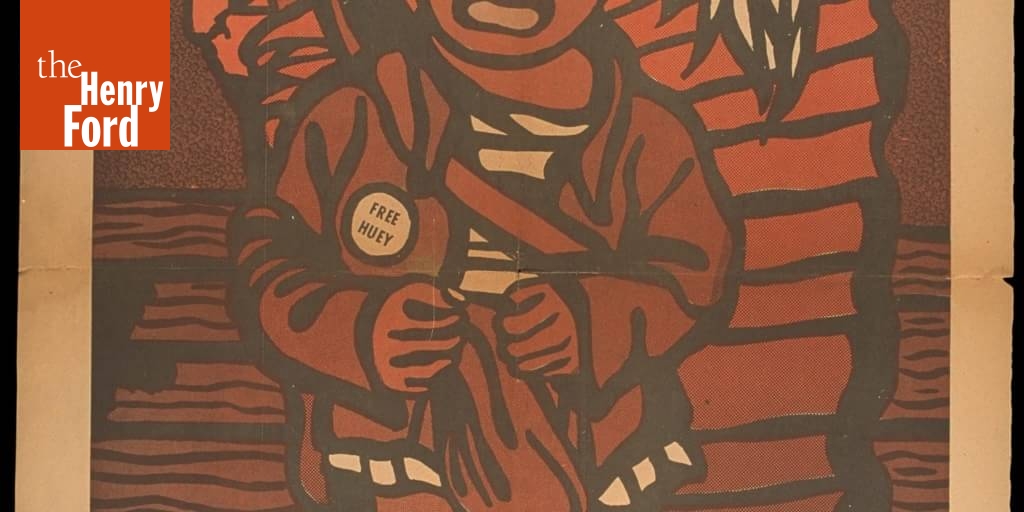 Poster Showing Emory Douglas Painting, "Free Huey," 1969 - The Henry Ford