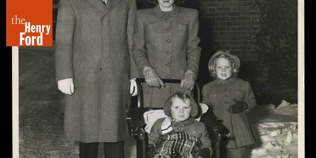 Henry Ford II and Anne McDonnell Ford with Daughters Anne and Charlotte ...