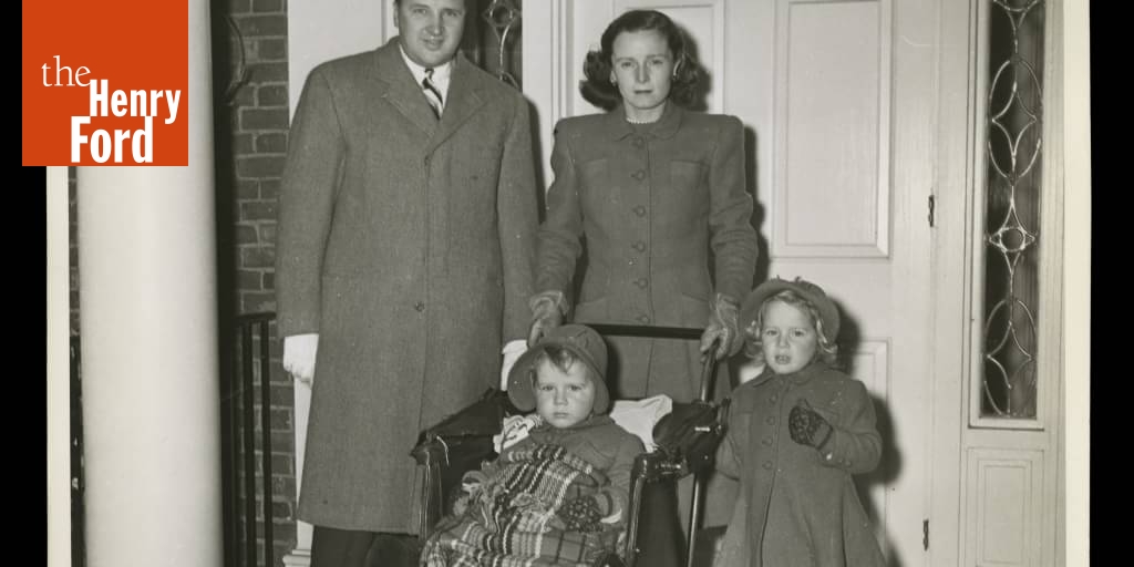 Henry Ford II and Anne McDonnell Ford with Daughters Anne and Charlotte ...