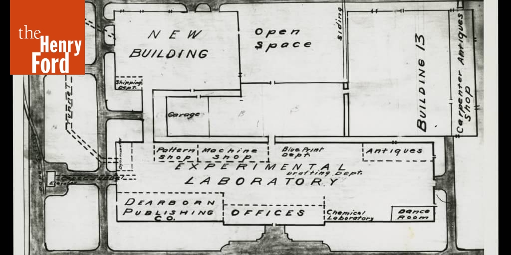 Ford Engineering Laboratory Layout, Dearborn, Michigan, circa 1924 ...