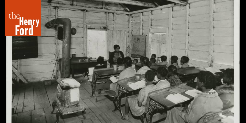 Students and Teacher in a One-Room School near Richmond Hill, Georgia ...