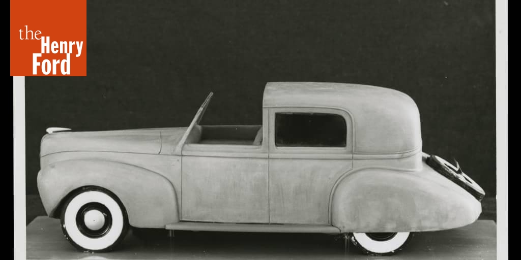 Miniature Clay Model of 1939 Experimental Lincoln Made for Edsel Ford ...