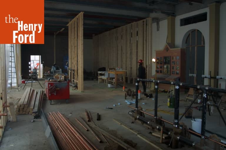 Village Gatehouse Construction during the Greenfield Village ...