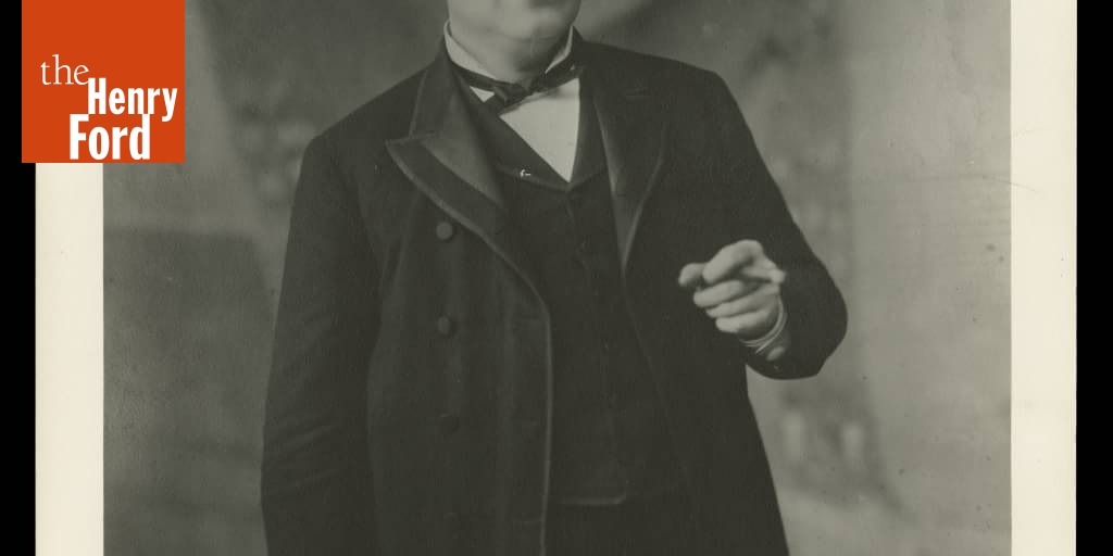 Portrait of Thomas Edison, circa 1892 - The Henry Ford